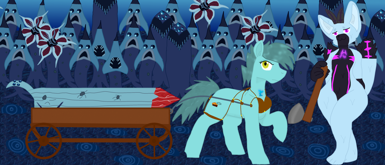 #3596823 - safe, artist:xada, oc, oc:night fox, earth pony, fox, goo ...