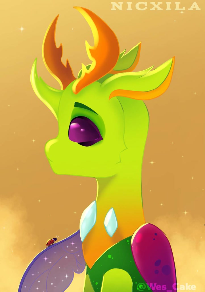 #3580282 - safe, artist:nicxila, thorax, changedling, changeling ...