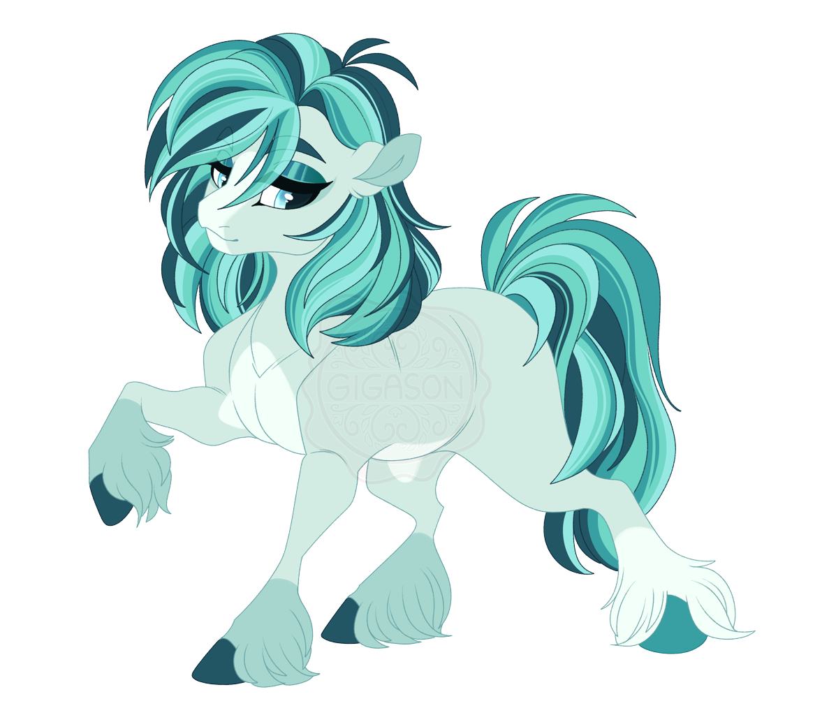 #3580553 - safe, artist:gigason, oc, oc only, oc:lux algae, earth pony, pony, absurd resolution ...