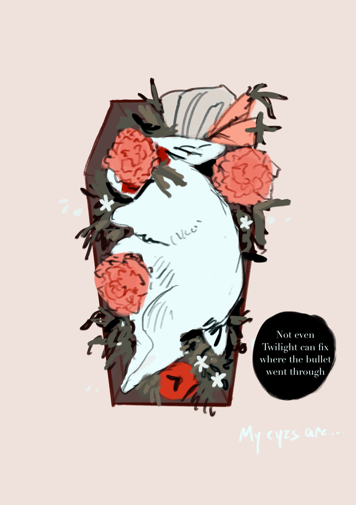 #3580849 - semi-grimdark, artist:swollenbabyfat, part of a set, angel bunny, rabbit, zine ...