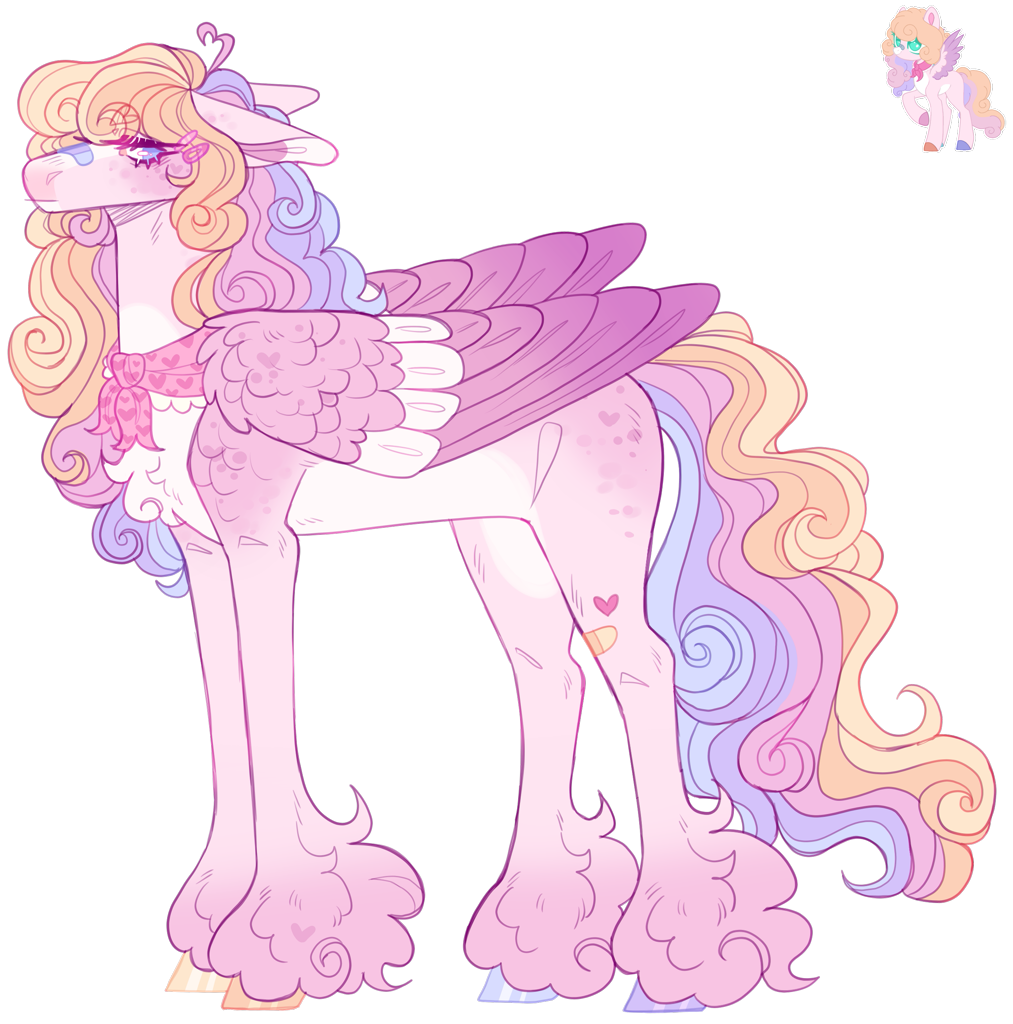 #3581057 - safe, artist:sleepy-nova, oc, oc only, oc:illusory rainbow, pegasus, pony, ahoge ...