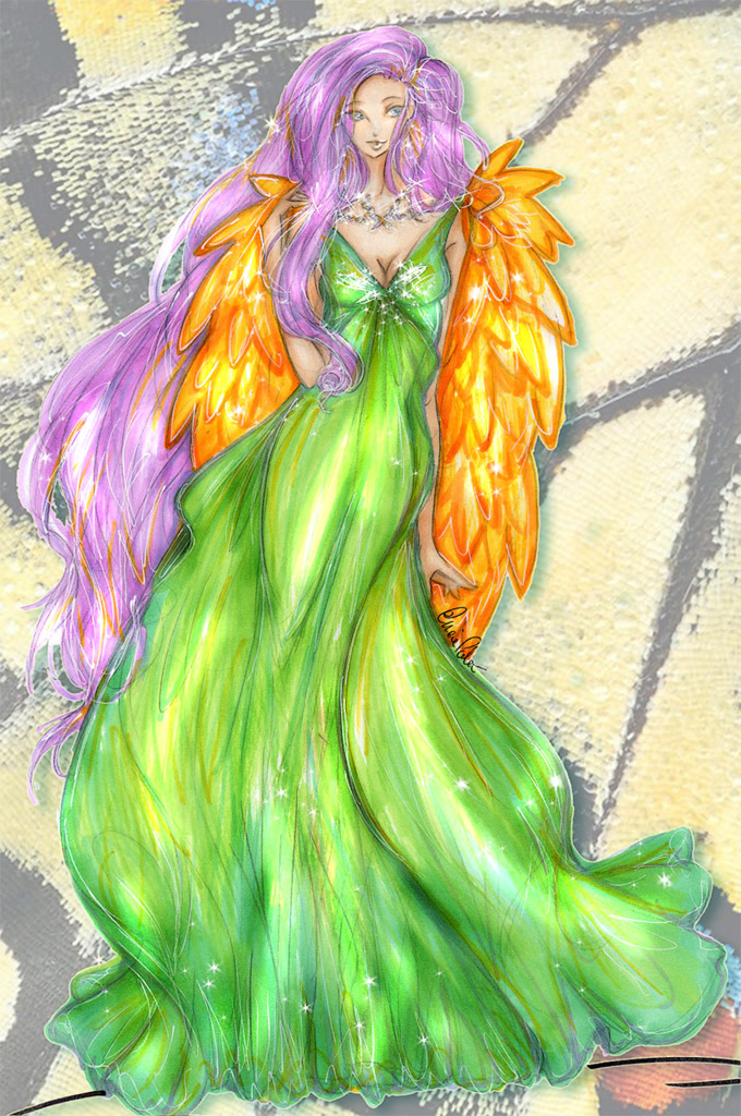 #3581193 - safe, artist:mellorine91, fluttershy, human, g4, 2017 ...