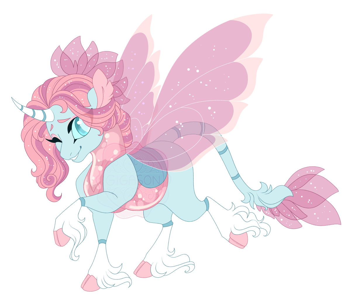 #3581744 - safe, artist:gigason, oc, oc only, oc:aquarelle, changepony, hybrid, absurd ...