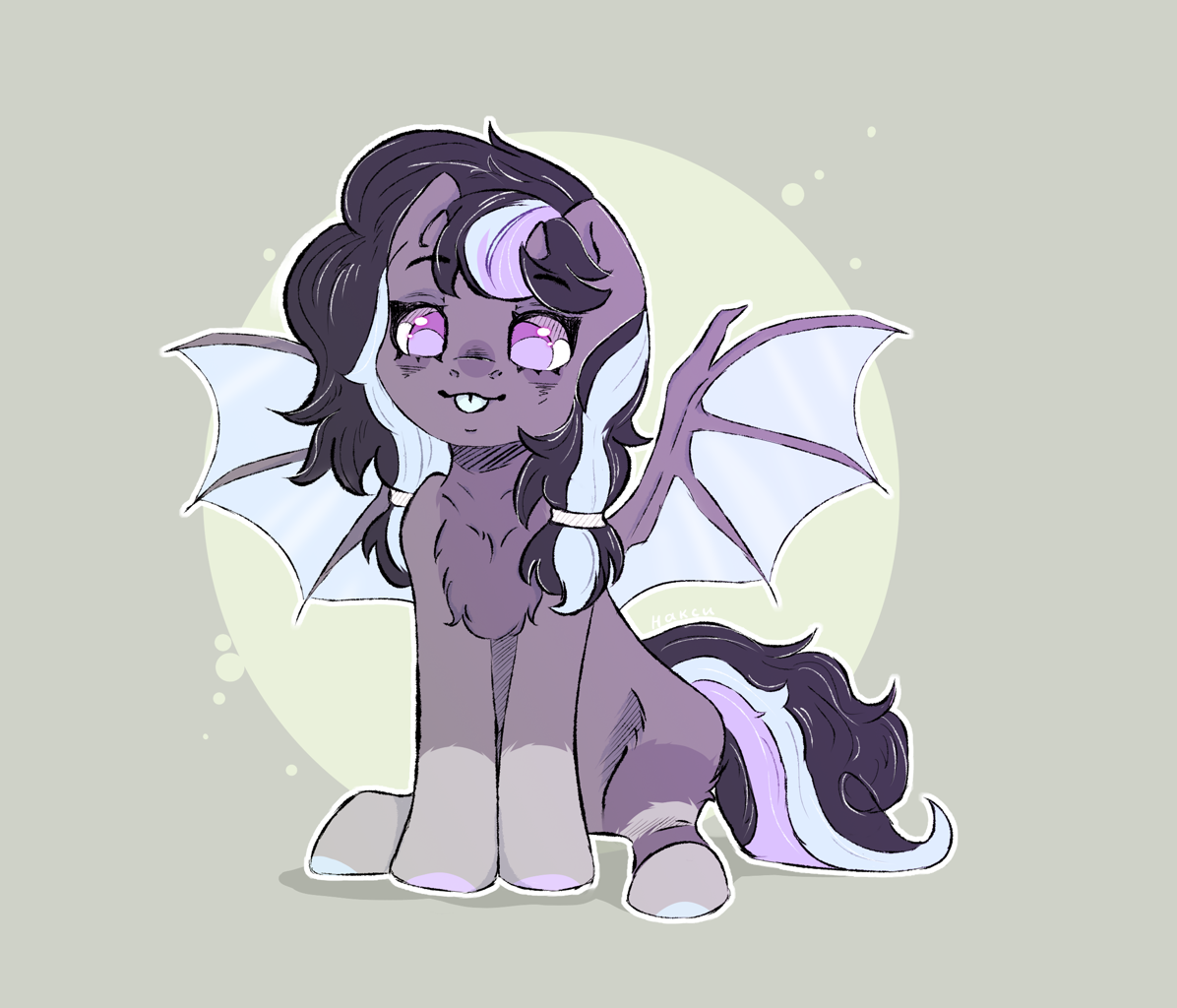 #3582353 - safe, artist:naksi, oc, oc only, bat pony, pony, :p ...