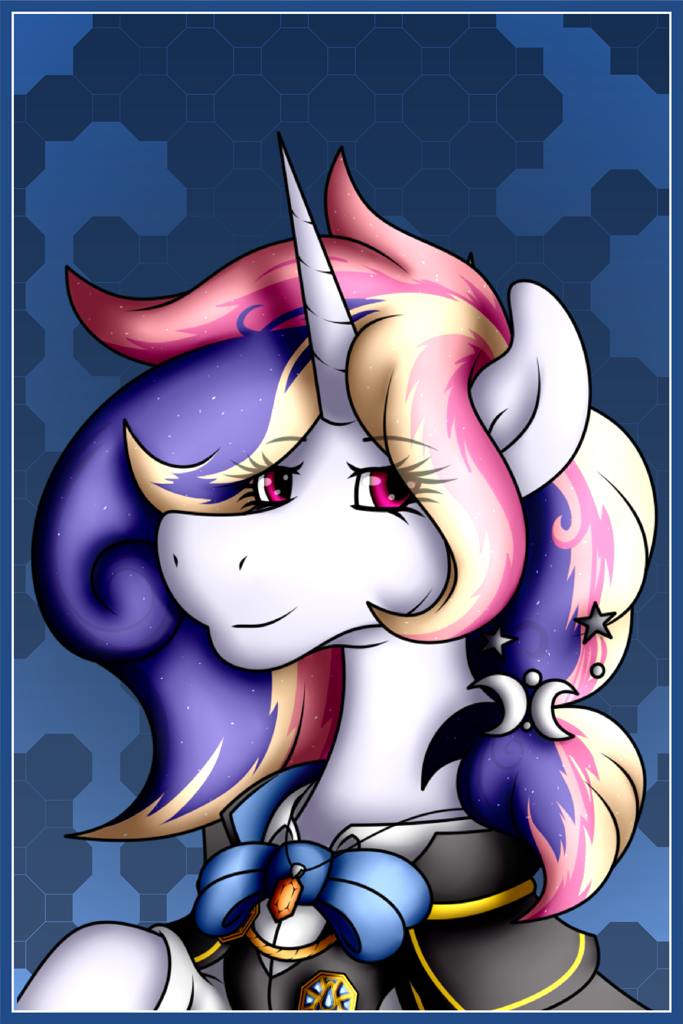 #3582503 - safe, artist:thebenalpha, oc, oc only, oc:astral night, unicorn, bowtie, cape ...