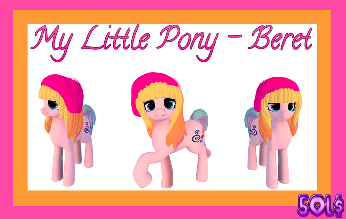 #3583025 - safe, artist:melimoo-nova, toola-roola, g3, g4, 3d, 3d model ...