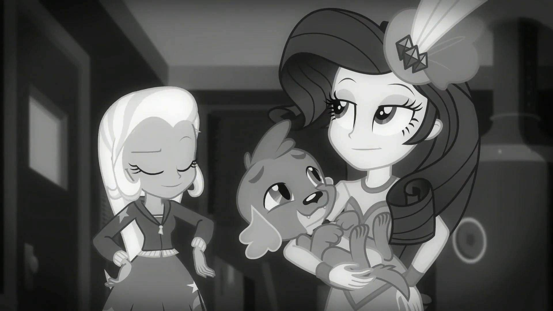 #3583545 - safe, screencap, rarity, spike, spike the regular dog ...