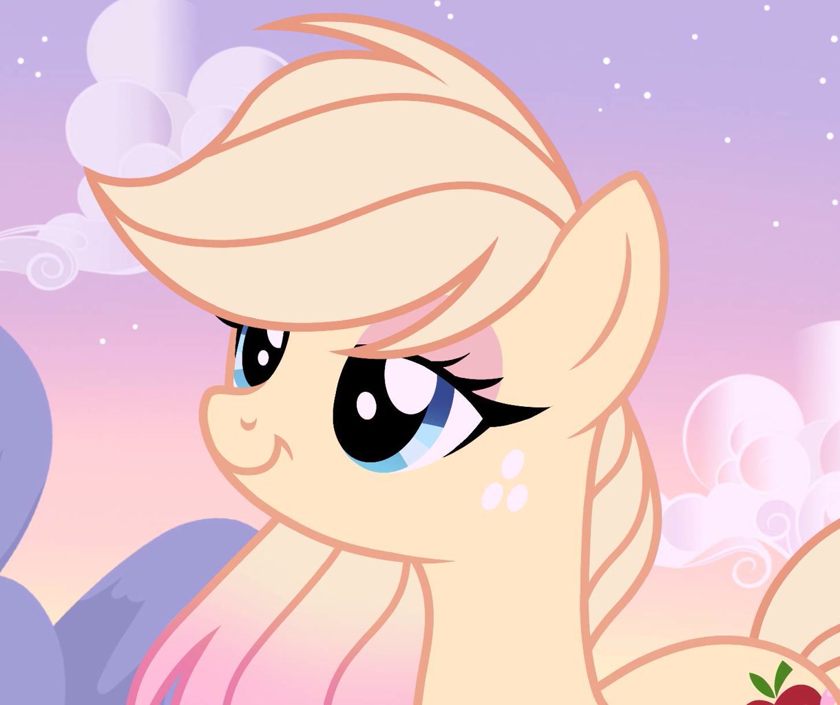 #3583669 - safe, artist:cstrawberrymilk, oc, oc:apple heart, earth pony, pony, female, lidded ...