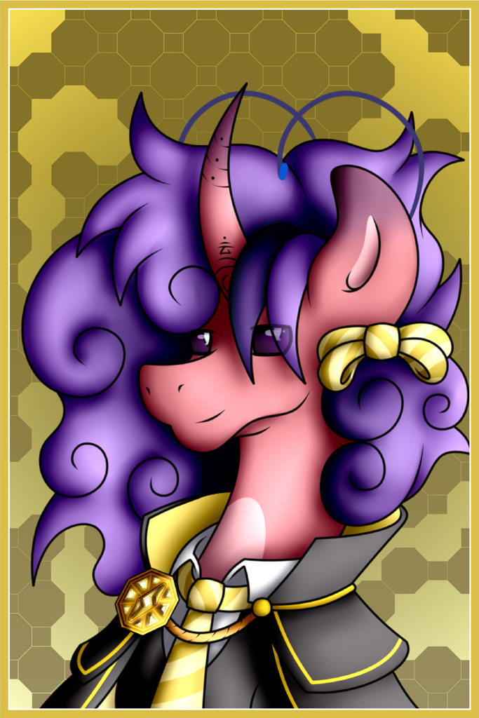 #3583782 - safe, artist:thebenalpha, oc, oc:lyutya, alien, alien pony, bow, cape, clothes, hair ...