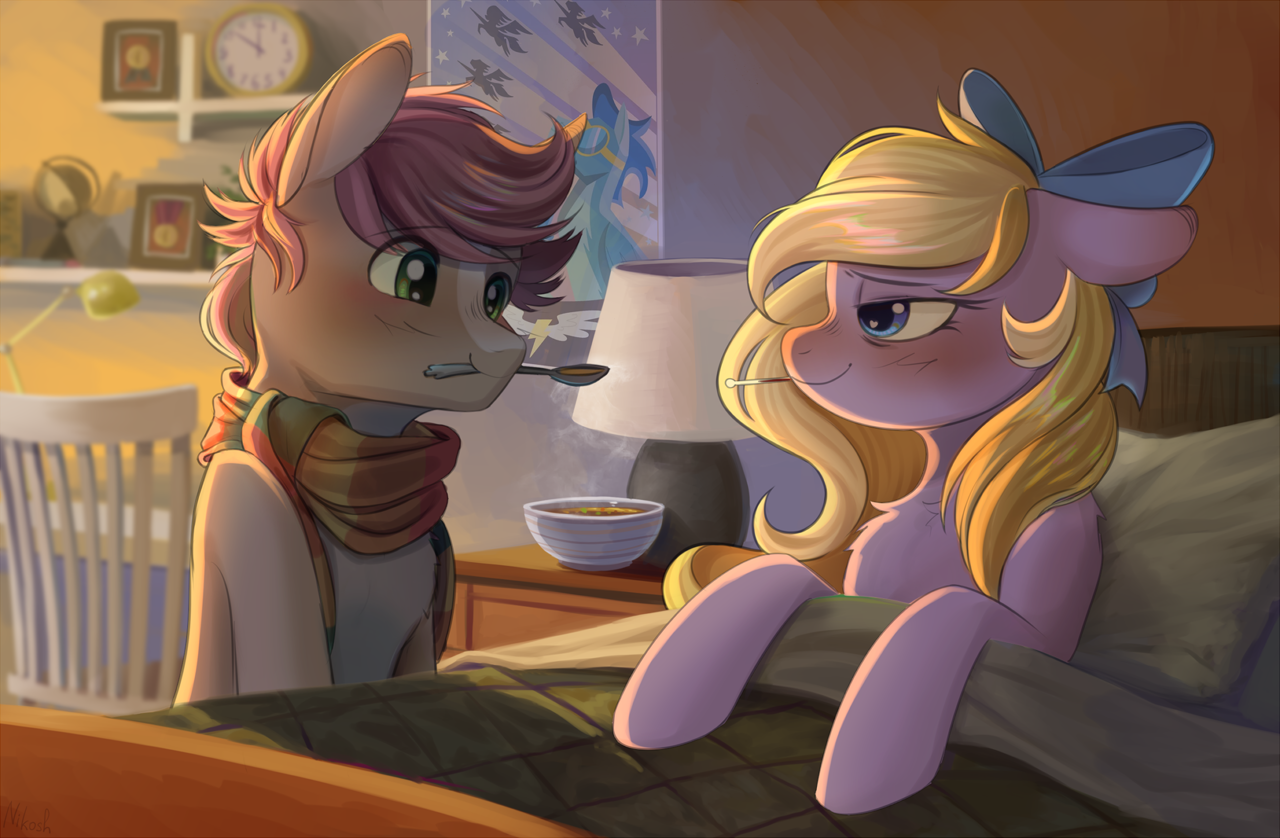 #3597308 - safe, artist:nikosh14, oc, oc only, oc:bay breeze, oc:pitch kritter pine, earth pony ...