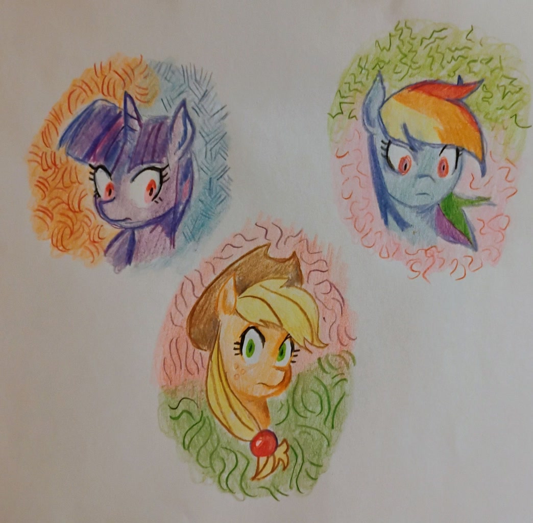 #3602725 - safe, artist:pony quarantine, applejack, rainbow dash ...