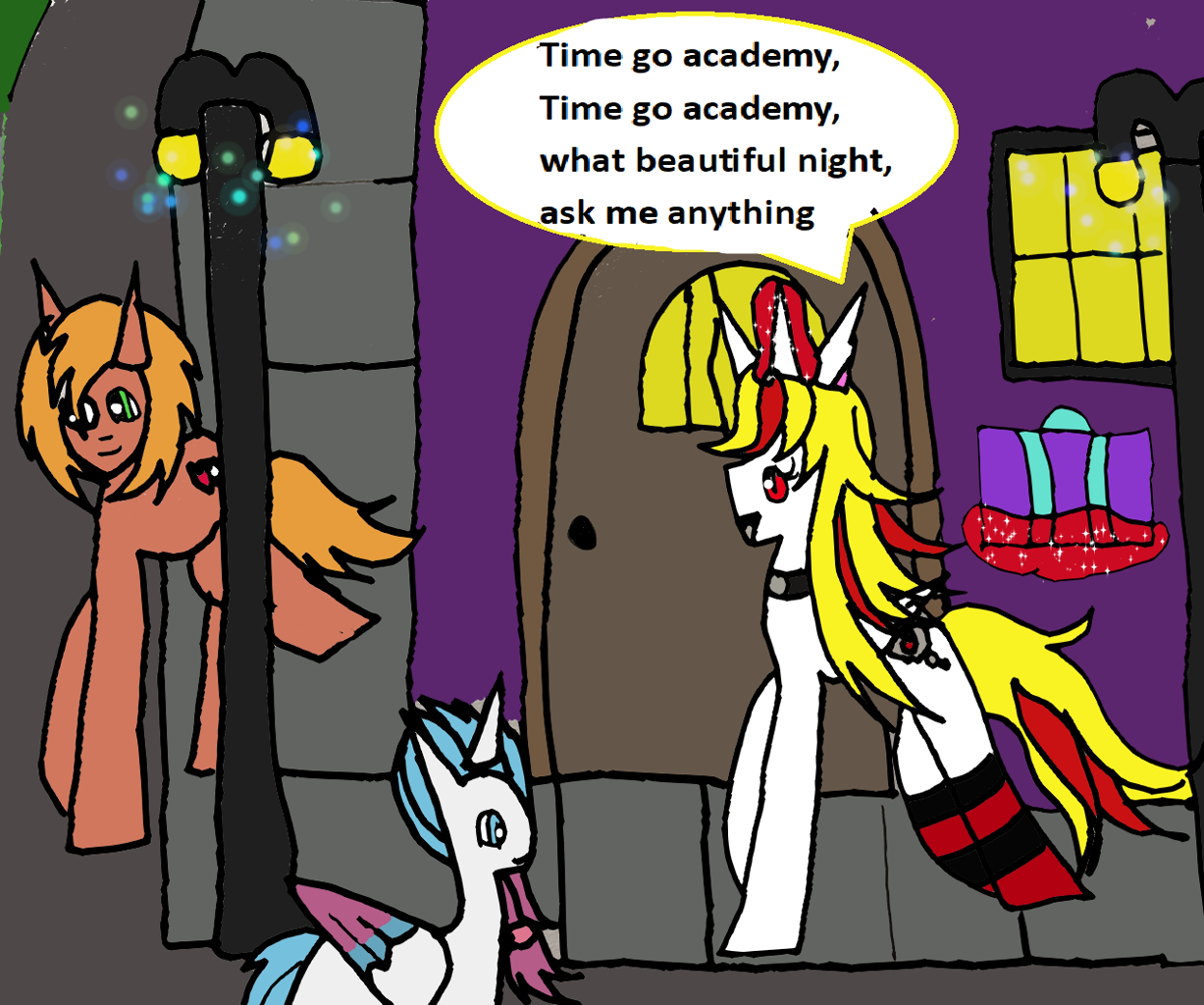 #3603817 - safe, artist:ask-luciavampire, oc, oc:dawn, oc:ruby ...