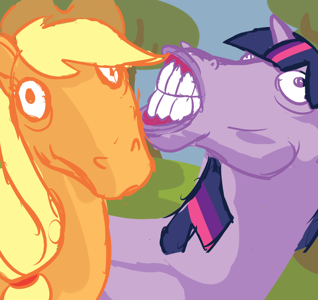 #3604002 - artist needed, source needed, useless source url, safe, applejack, twilight sparkle ...