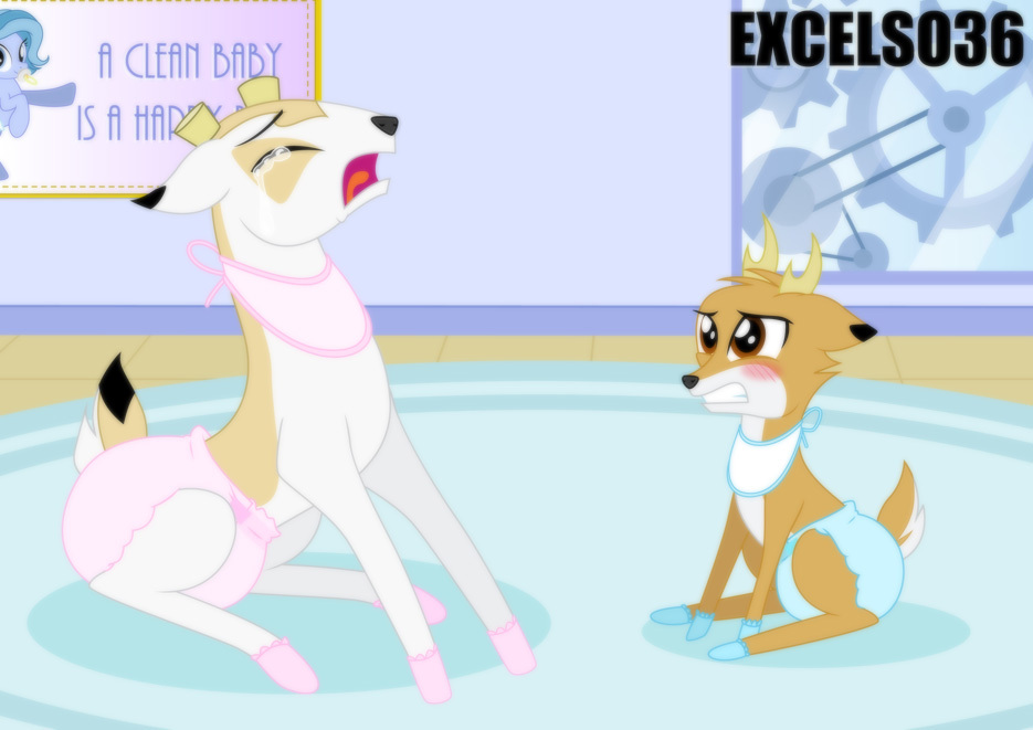 #3604195 - safe, artist:excelso36, bramble, king aspen, deer, g4 ...