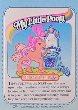 #3604423 - safe, tipsy tulip, g2, official, backcard - Derpibooru