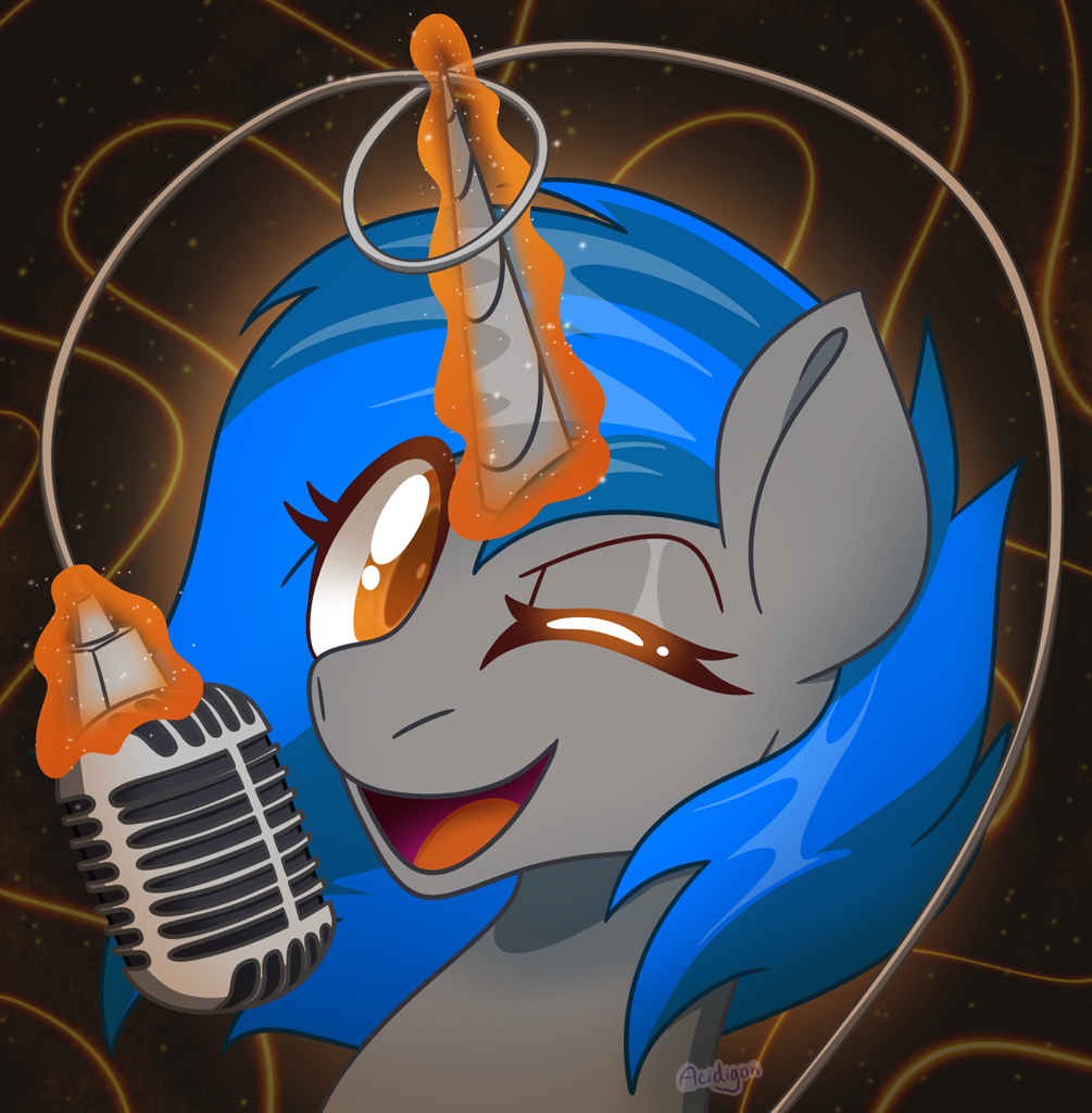 #3597771 - safe, artist:acidigon, oc, oc only, oc:homage, pony, unicorn, fallout equestria, bust ...