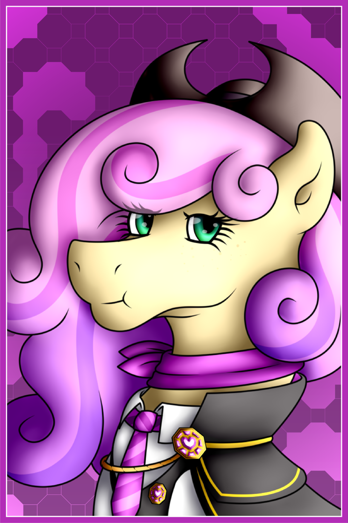 #3597910 - safe, artist:thebenalpha, oc, oc only, oc:quickdraw, earth pony, bandana, bust, cape ...