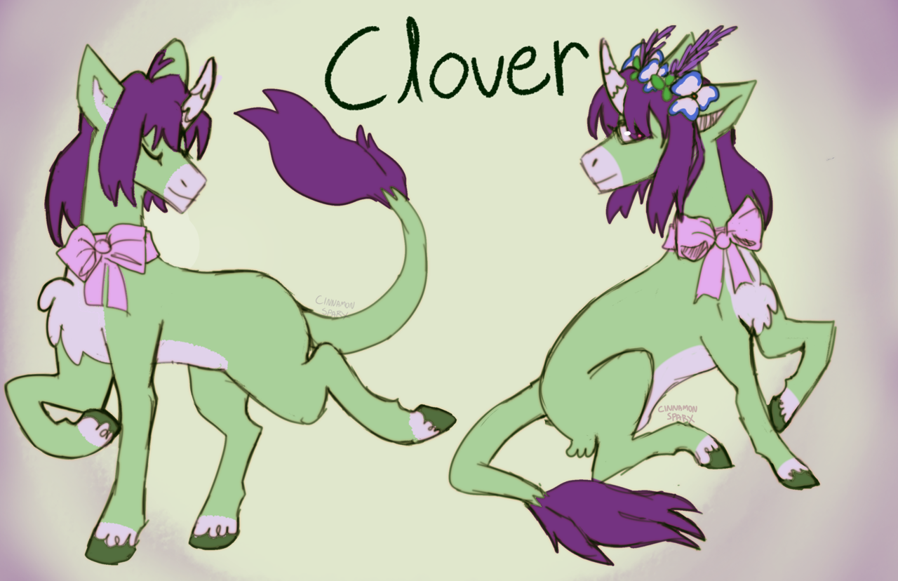 #3609788 - safe, artist:cinnamonsparx, oc, oc only, oc:clover, pony, unicorn, chest fluff ...