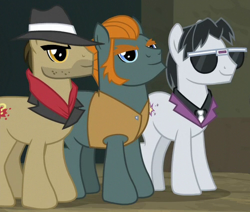 #3610032 - safe, screencap, biff, rogue (g4), withers, earth pony ...