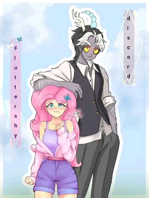 #3610340 - safe, artist:flanksy, artist:fluttershy_art.nurul, discord ...