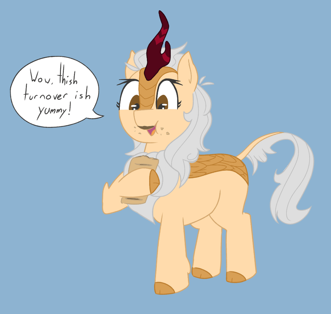 #3610668 - safe, artist:otl crafts, oc, oc only, oc:auburn vanilla, kirin, pony, aweeg*, blue ...