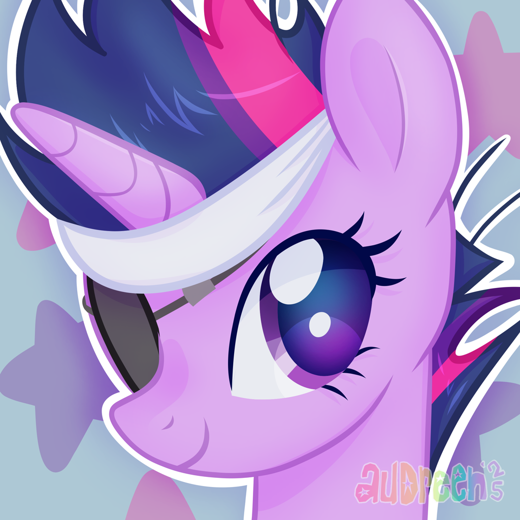 #3611098 - safe, artist:audreen, twilight sparkle, unicorn, g4, bust ...