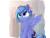 Size: 2362x1772 | Tagged: safe, artist:youle, princess luna, alicorn, pony, g4, angry, cross-popping veins, cute, emanata, female, mare, solo