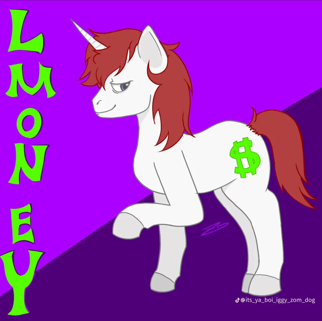 #3611560 - artist needed, safe, oc, oc only, oc:lmoney, pony, unicorn, 2024, caption, fan made ...
