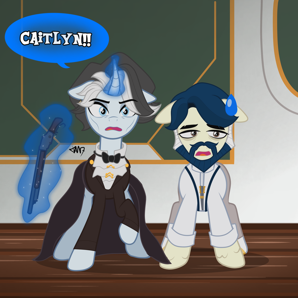 #3612685 - safe, artist:jintannie, earth pony, pony, unicorn, arcane ...