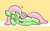 Size: 1280x800 | Tagged: safe, artist:latexia, oc, oc:squeaky plaything, original species, pooltoy pony, eyes closed, inflatable, latex, lying down, on side, rubber, solo, tongue out, zipper