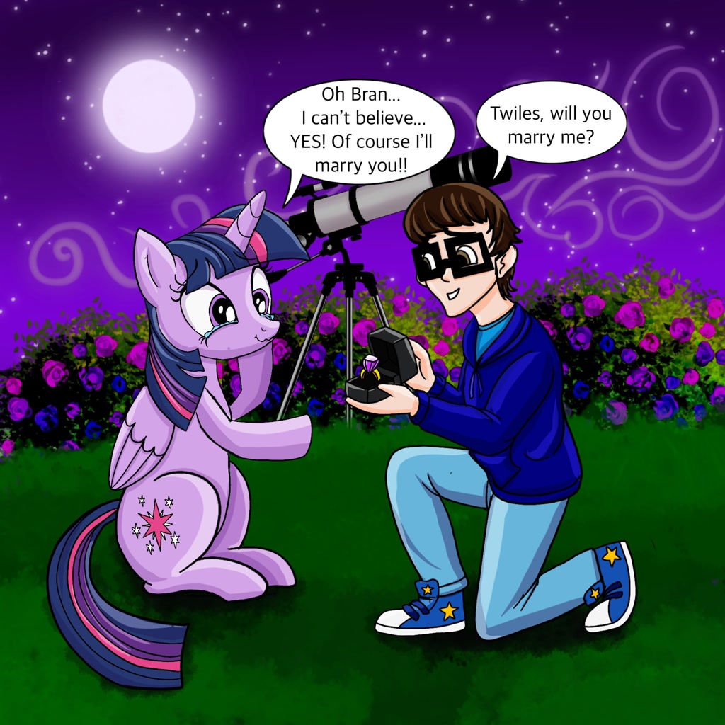 #3613764 - safe, artist:llemondropp02, twilight sparkle, oc, oc:brandonthebronypony, alicorn ...