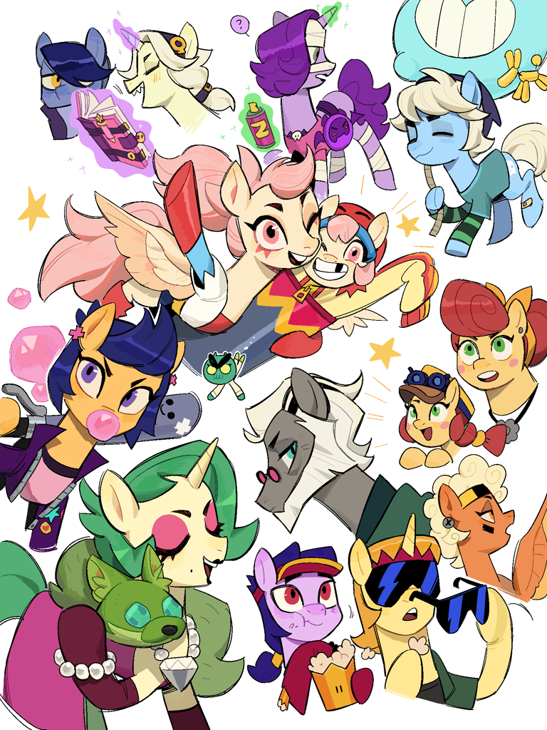 #3614010 - safe, artist:fellustra, earth pony, fox, pegasus, pony ...