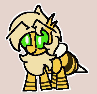 #3598497 - safe, artist:starbounce, oc, oc only, bee pony, original ...