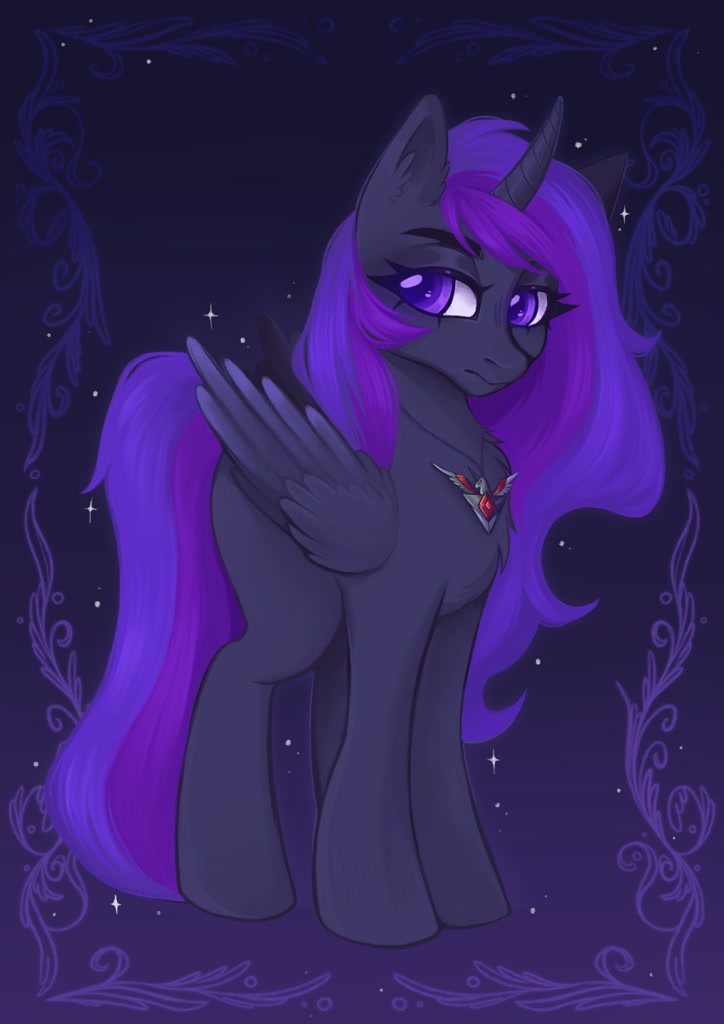 #3598578 - safe, artist:faelitha, oc, oc only, oc:shadow star, alicorn ...