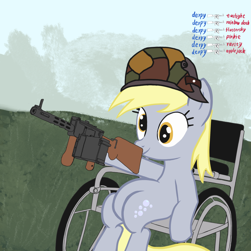 #3614614 - safe, artist:wu_long, derpy hooves, pegasus, pony, g4 ...