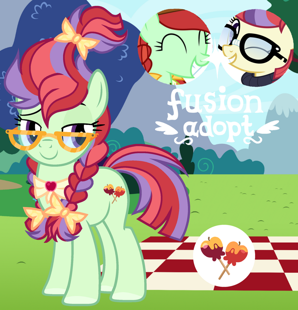 #3614650 - safe, artist:vi45, apple fritter, moondancer, oc, earth pony ...