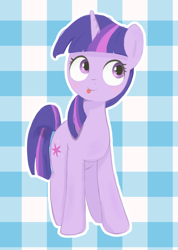 #3599724 - safe, artist:kamagi, twilight sparkle, pony, unicorn, g4, :p ...