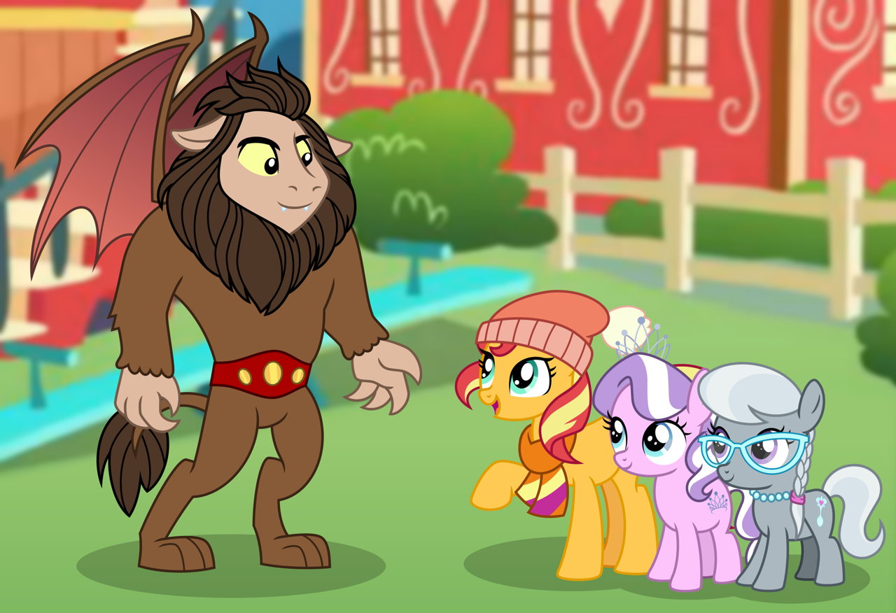 #3600444 - safe, artist:emeraldblast63, diamond tiara, scorpan, silver ...