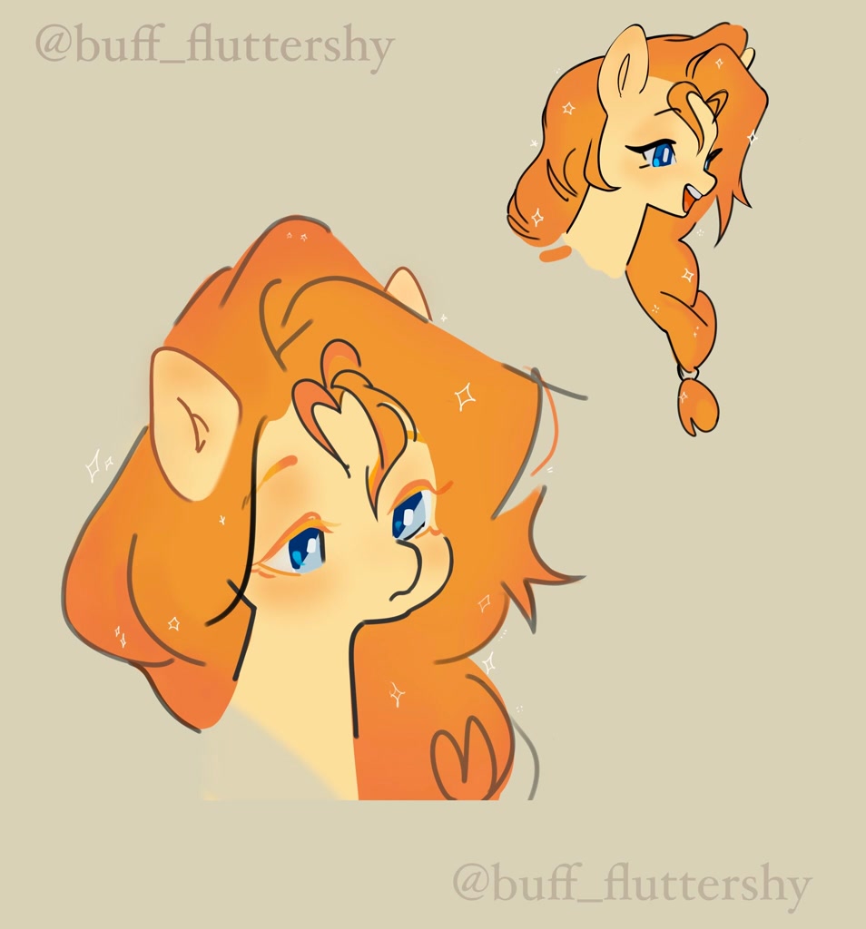#3600580 - safe, artist:buff_fluttershy, oc, oc only, pony, brown ...