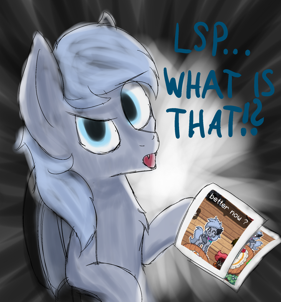 #3601411 - safe, artist:frilanka, oc, oc:evening silvershade, bat pony, pony, pony town, angry ...