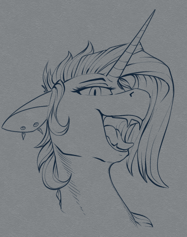 #3601615 - safe, artist:stray prey, oc, oc only, oc:acidia, pony, mawshot, open mouth, solo ...