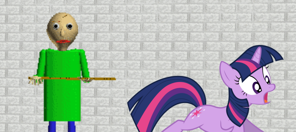 #3615437 - safe, twilight sparkle, human, pony, unicorn, g4, baldi's ...