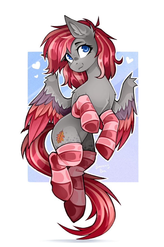 #3615668 - safe, artist:buvanybu, oc, oc only, pegasus, pony, clothes, commission, freckles ...