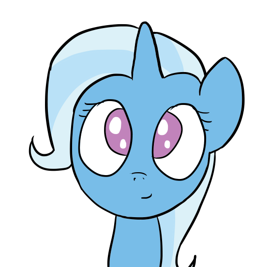 #3623674 - safe, artist:flutterchad, trixie, pony, unicorn, g4, bust ...