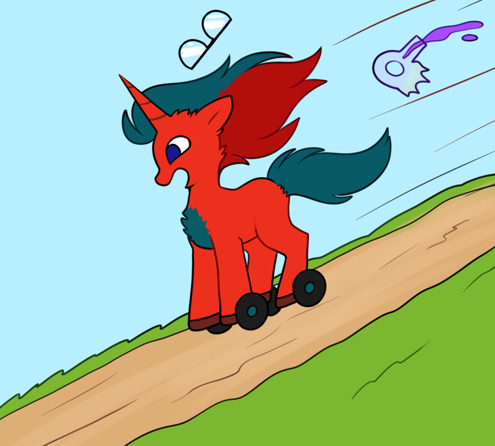 #3625090 - safe, artist:sekuponi, oc, oc only, oc:dusk screenwave, pony ...