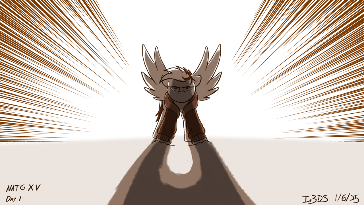 #3625377 - safe, artist:in3ds2, oc, oc only, oc:dual screen, pegasus, pony, atg 2025 ...