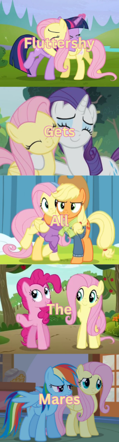 #3616323 - safe, edit, edited screencap, screencap, applejack, fluttershy, pinkie pie, rainbow ...