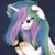 Size: 4000x4000 | Tagged: safe, artist:ser-p, princess celestia, alicorn, pony, g4, absurd resolution, crying, depressedia, featured image, female, floppy ears, hoof hold, hoof shoes, horn, implied princess luna, mare, moon, peytral, princess shoes, quadrupedal, sad, sadlestia, solo, teary eyes, wings