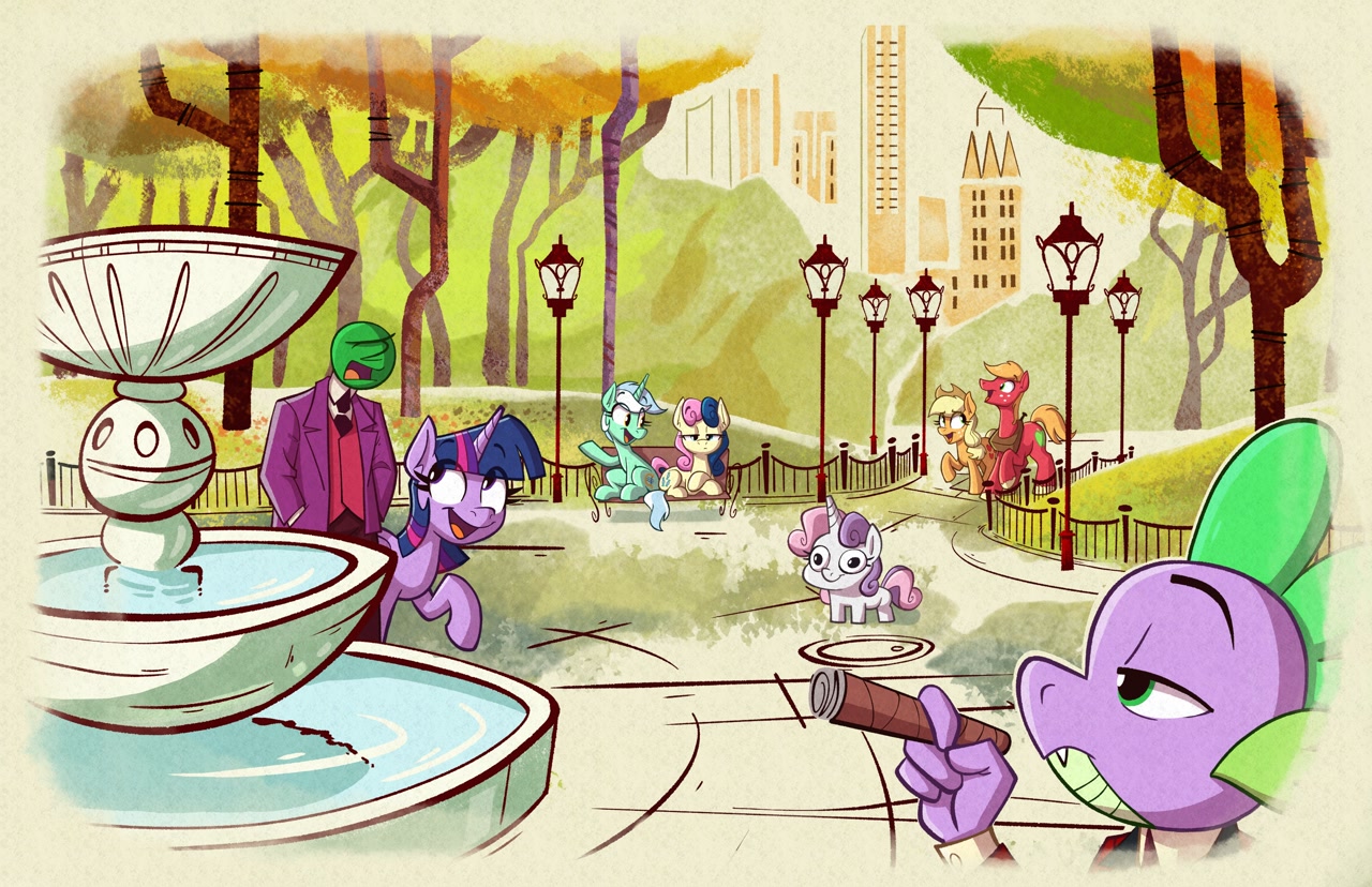 #3628021 - safe, artist:anontheanon, applejack, big macintosh, bon bon ...