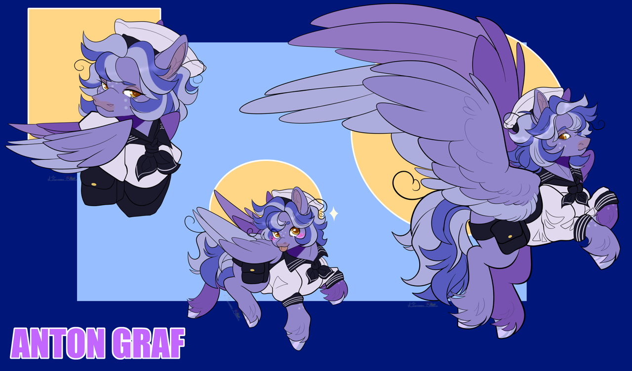 #3632594 - safe, artist:legendaryshadee, oc, oc only, oc:anton graf, pegasus, pony, pegasus oc ...